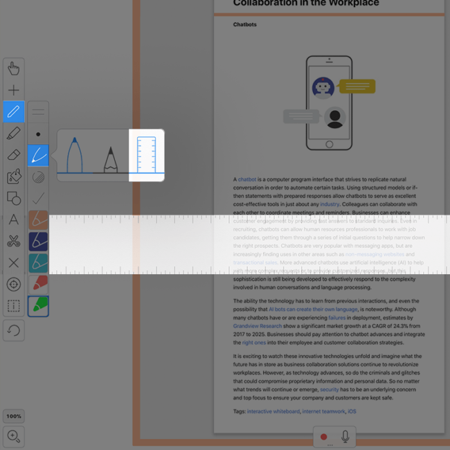 Make Precise Annotations Using the Ruler | Explain Everything